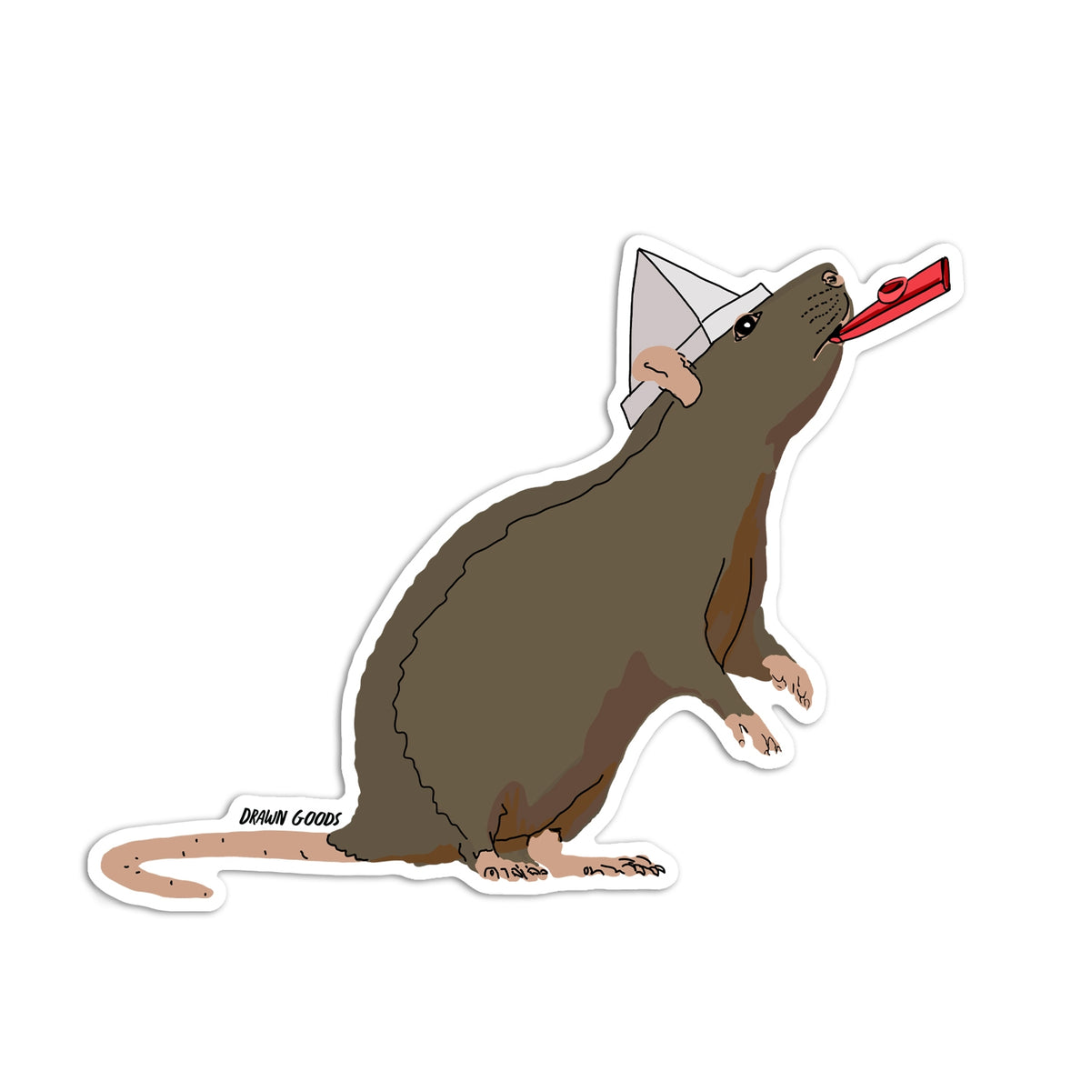 Kazoo Party Rat Sticker – Stay Forever