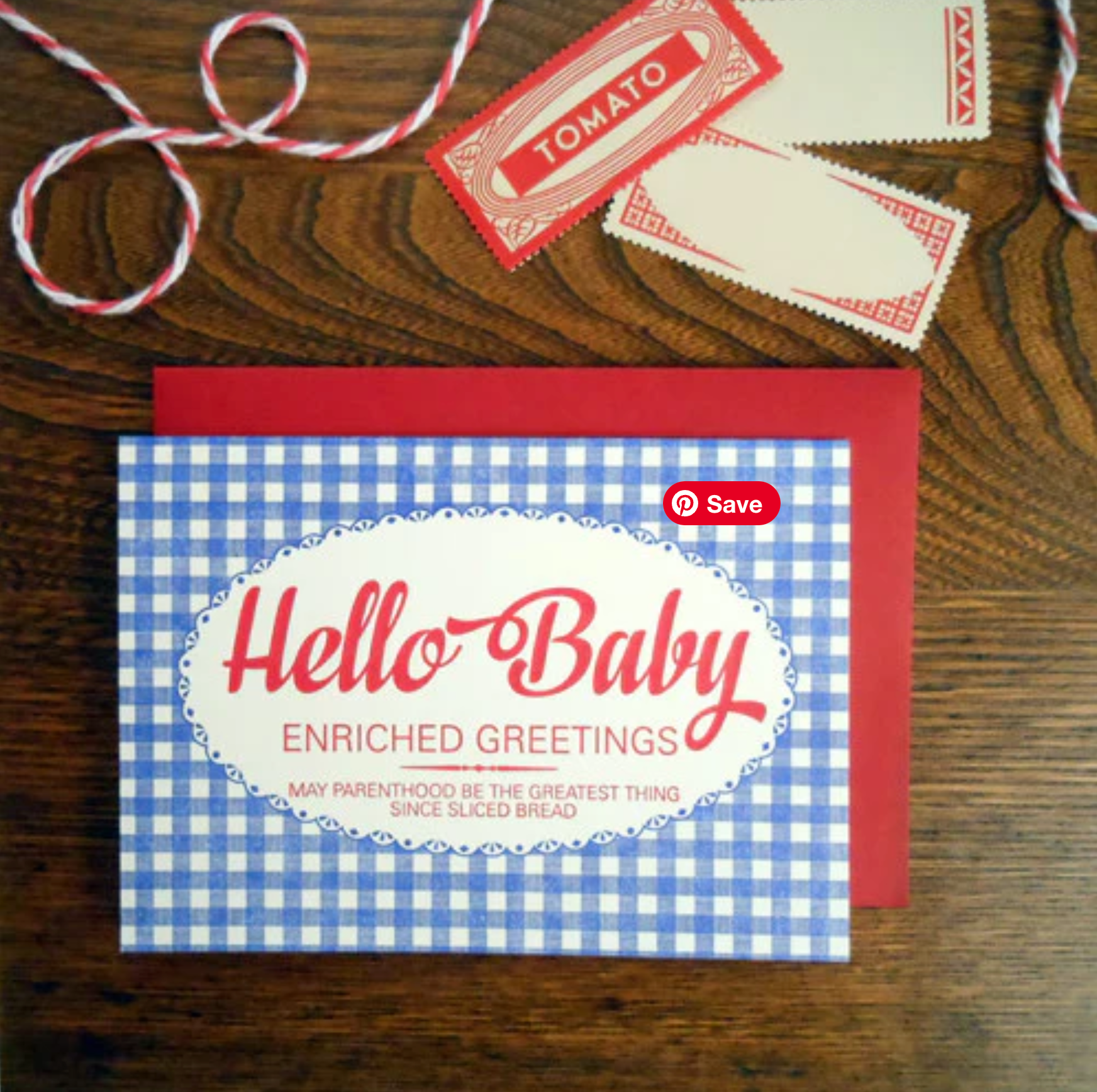 Hello Baby Bread Bag Card – Stay Forever